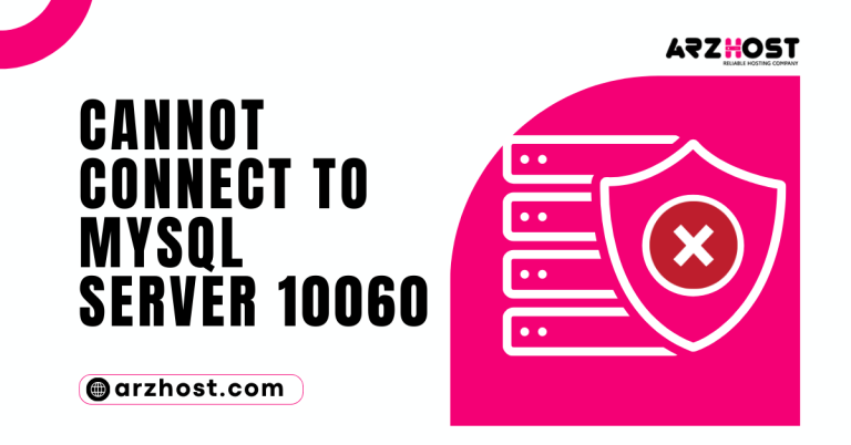 Cannot Connect To MYSQL Server 10060