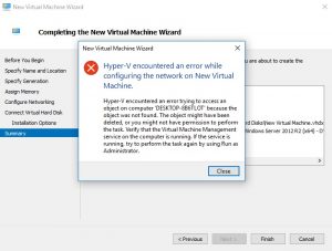 Hyper-V Error – The Images Hash And Certificate