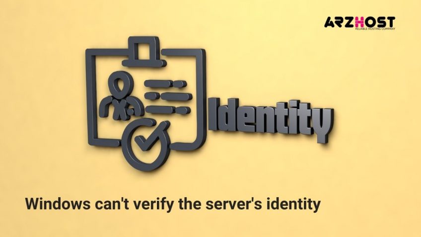 Windows Can't Verify the Server's Identity - in iPhone and iOS - ARZ Host