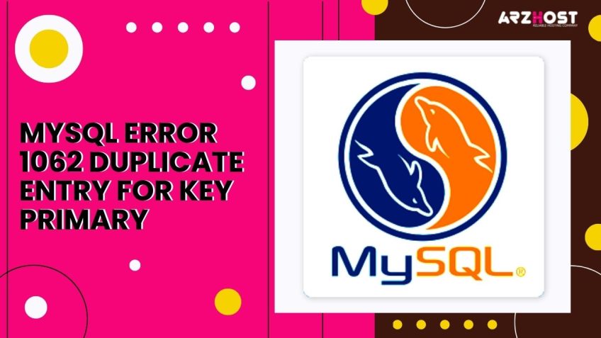 MYSQL Error 1062 Duplicate Entry
