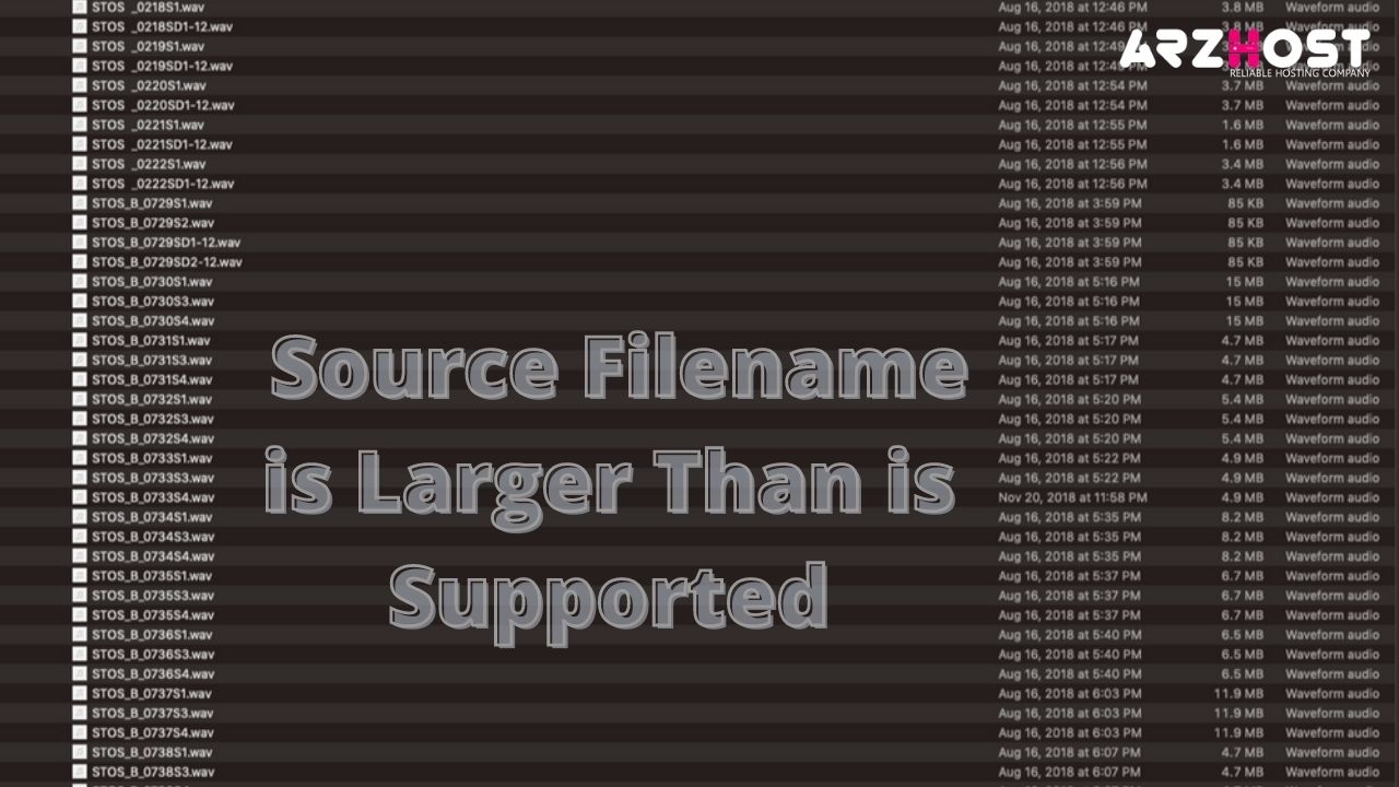 Source Filename is Larger