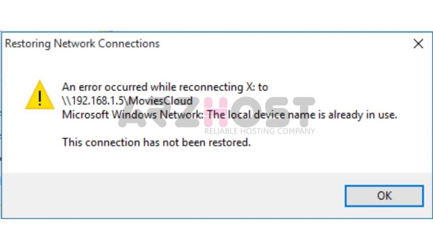 Fix "Local Device Name Already In Use" Error On Windows