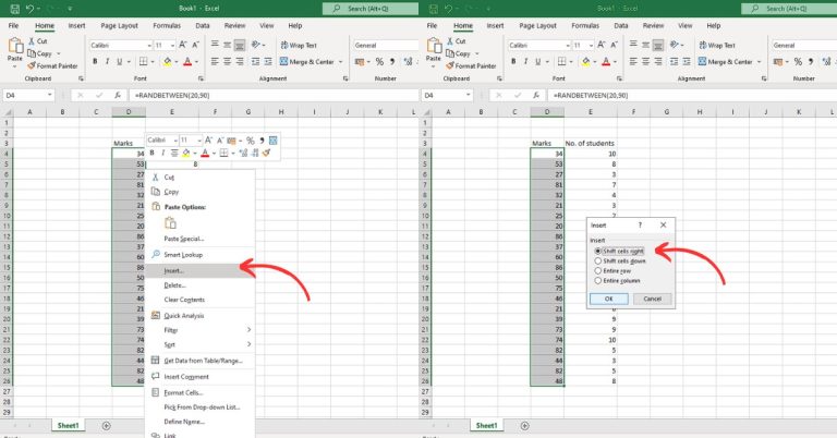 Shift Cells Right In Excel: A Simple Step-by-Step Tutorial