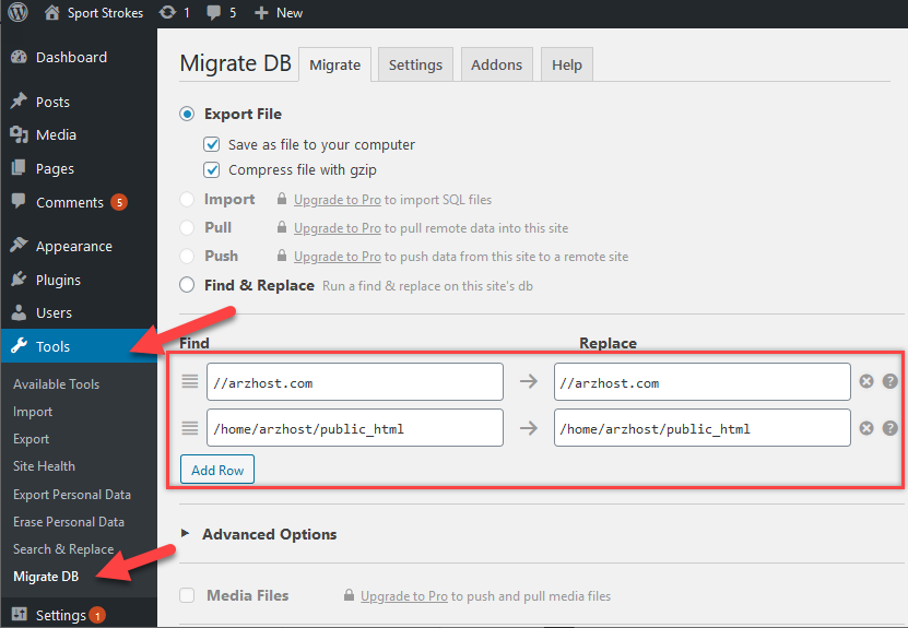 Find And Replace URL In WordPress Database