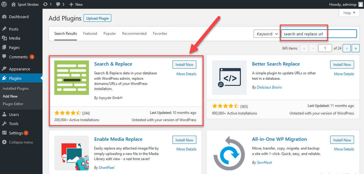 Find And Replace URL In WordPress Database